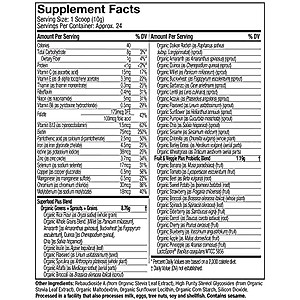 Greens Powder Smoothie Mix | Purely Inspired Organic Greens Powder Superfood, Unflavored, 24 Servings (Package May Vary), 8.57 Ounce (Pack of 1)
