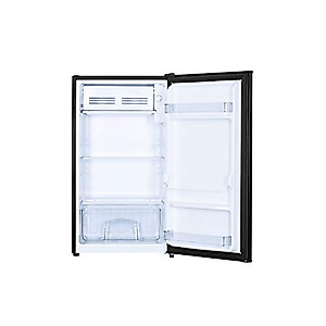 Danby DCR033B1BM 3.3 Cu.Ft. Compact Refrigerator, Mini Fridge with Top Chiller for Bar, Living Room, Den, Basement, Kitchen, or Dorm, Black