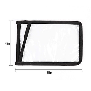 Meat Cleaver Sheath,Butcher Knife Protectors,Waxed Canvas Wide Knifes Edge Guard,Heavy Duty Chopper Covers, Knife Case Blade Protectors(Knives Not Included) (Clear)