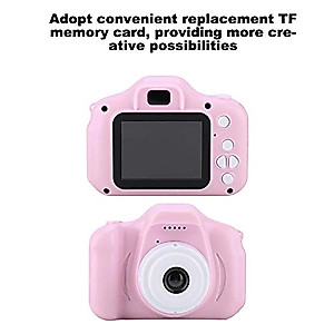1080P Kid Camera, Children's Digital X2 Mini Portable Kid Video Camera, for Girls Birthday Birthday Christmas New Year Gift Children Toys Gifts(Pink)