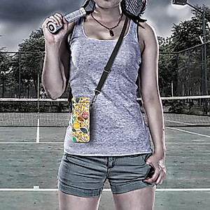 AORTDES Water-Bottle Sling-Case bag Carrier Holder - 750ML/24oz Neoprene Water Bottle Sleeve Strap Cooler Cover Pouch for Men Women Travel Camping Walking Hiking Running(Leaves)