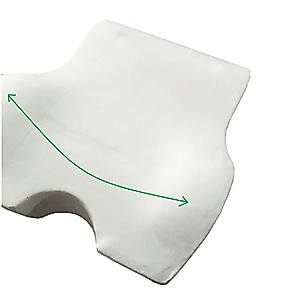 SUSOSU Lumbar Pillow Car Seat Headrest Pillow Seat Support Lumbar Pad Orthopedic Pillow Car Travel Memory Foam Relief (Color : Beige)