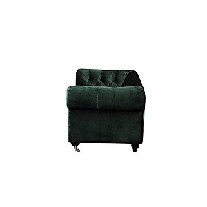 American Home Classic Claire 10" Velvet Upholstered Dog's Sofa in Green