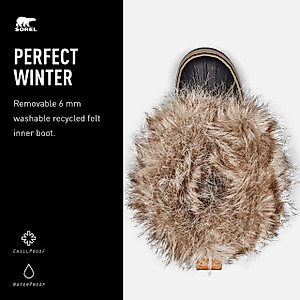 Sorel Women's Winter Boots, Brown Camel Brown Black, 10