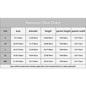 Nanxson Women Cobbler Apron with 2 Patch Pockets,Smock with Buttons for Work Chef kitchen CF3152