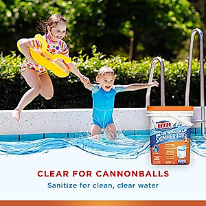 HTH 28006 Blue Sparkle Skimmer Tabs Swimming Pool Sanitizer, 5.5 lbs