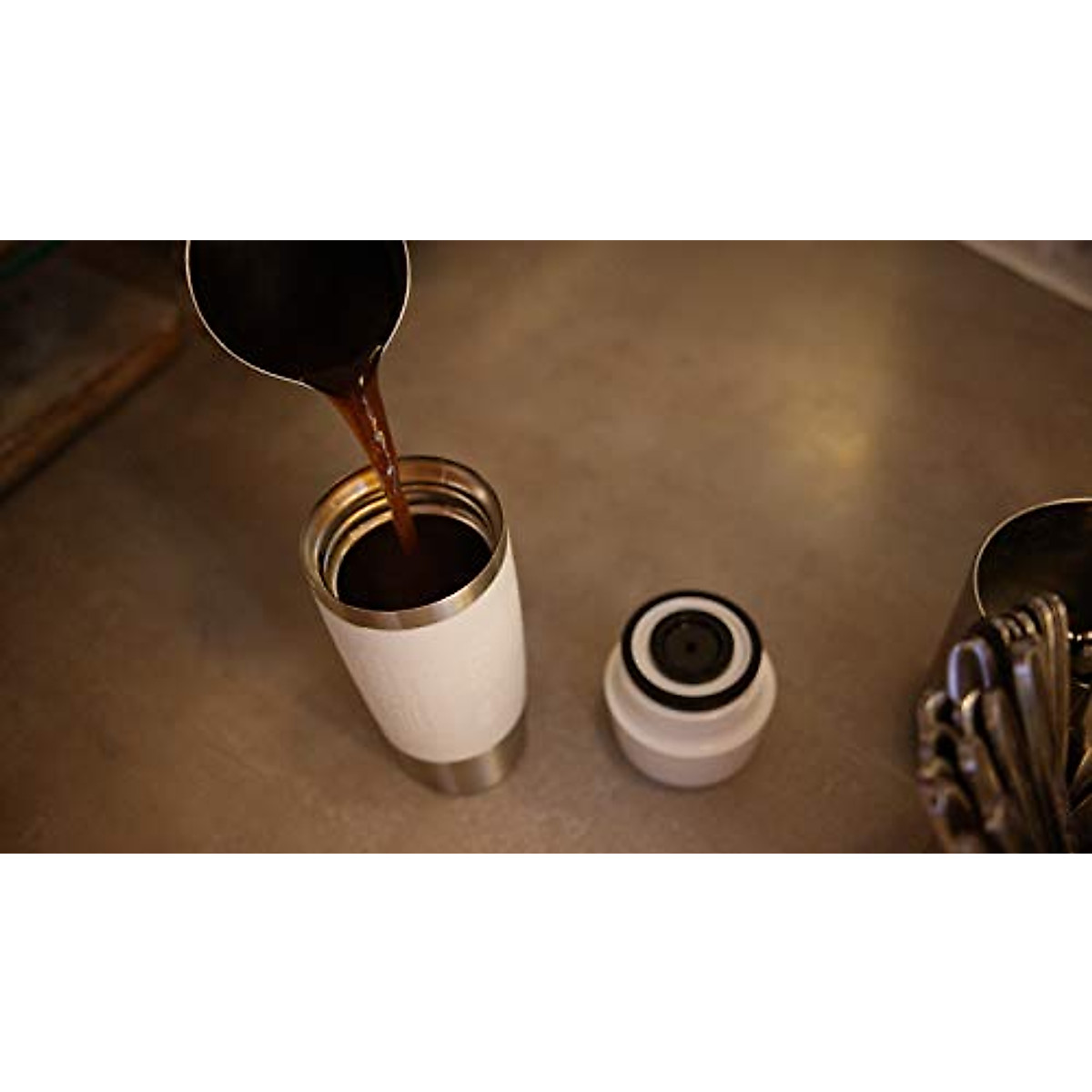 Emsa Vacuum mug"Travel Mug" 12.2 fl .oz. in blue, Blue