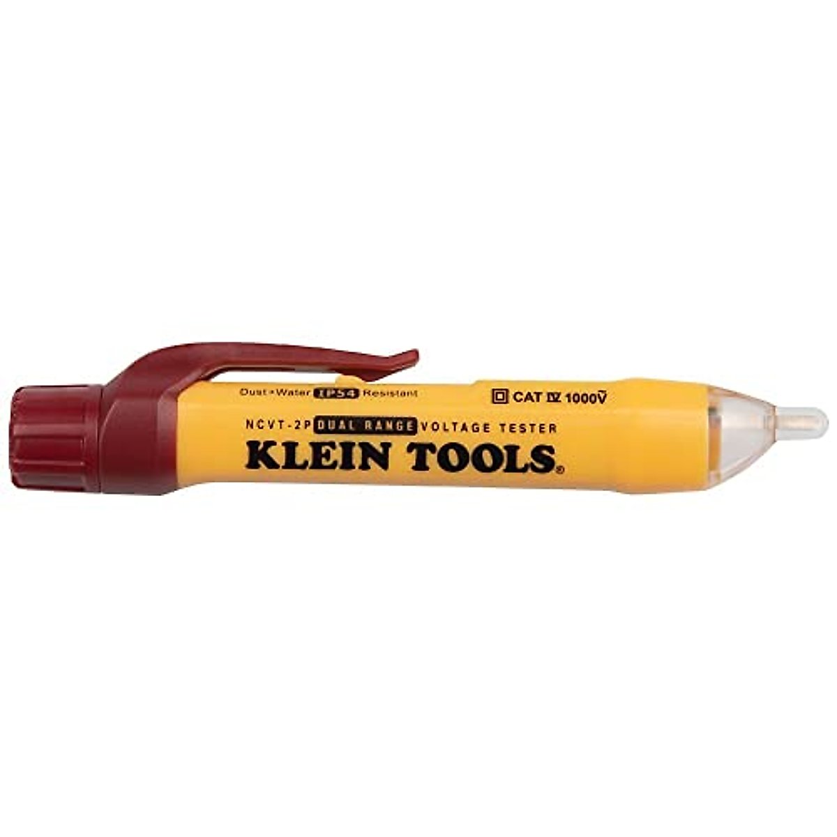 Klein Tools NCVT2P Dual Range, Non-Contact Voltage Tester, 12-1000V AC, Visual and Audible Indicators, Auto Power Off, Green