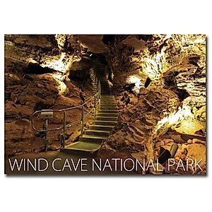 Wind Cave National Park, South Dakota Fridge Magnet Size 2.5" x 3.5"