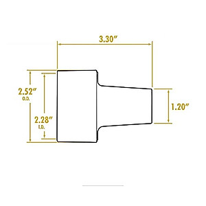 Dust Collection Cone Reducer 4-Inch to 2 1/2-Inch plus 5 Vacuum Hose Adapters Fits 1 1/16 to 1 3/4 inches Includes Shop Vac Adapter 2 1/2 to 1 1/4 inch and 1 Rubber Reducer