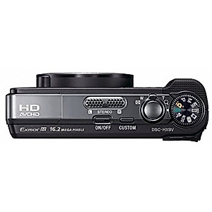 Sony Cyber-shot DSC-HX9V 16.2 MP Exmor R CMOS Digital Still Camera with 16x Optical Zoom G Lens, 3D Sweep Panorama and Full HD 1080/60p Video (Renewed), Black