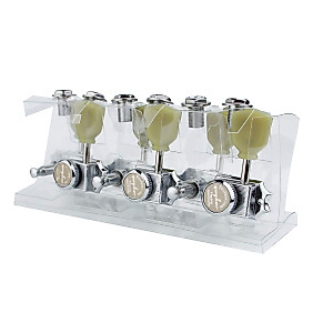 Guyker 6Pcs Guitar Locking String Tuning Pegs (3R + 3L) – 1:15 Vintage Deluxe Style Tuners Key Machine Heads Set with Keystone Knob Replacement for Les Paul Style Electric or Acoustic Guitar - Chrome