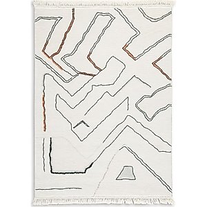 Signature Design by Ashley Cadeworth Contemporary 5' x 7' Printed Abstract Pattern Medium Area Rug, Medium Pile, Multicolor