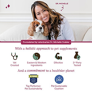 Fera Pet Organics Skin & Coat Goat Milk Cat & Dog – Vet Created - Pet Coat Thickness & Skin Hydration - Collagen, Biotin & Vitamin C - 60 Servings