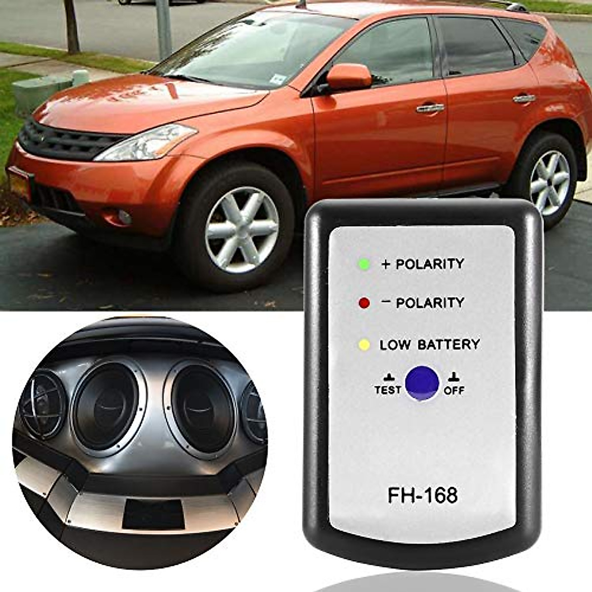 for fh-168 Speaker Polarity Tester Senyar Speaker Tester,Auto Car Audio Speaker Horn Tester Phase Meter PH Phasemeter