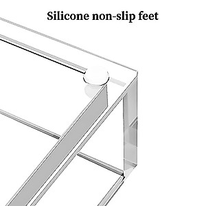 Acrylic Napkin Holder, Clear Modern Design Guest Towel Holder Tray for Bathroom, Acrylic Hand Towel Holder for Bathroom, Kitchen, Acrylic Tray Perfect for Paper Hand Towels & Bathroom Accessories