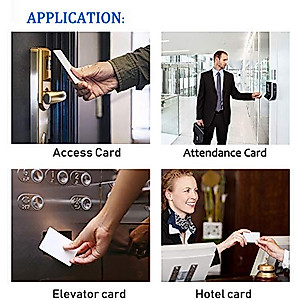LEXI 20pcs Changeable UID Smart Card Rewritable 13.56MHz RFID PVC Blank Card for 1K S50 MF1 Mi-fare Door Access Control Block 0 Sector