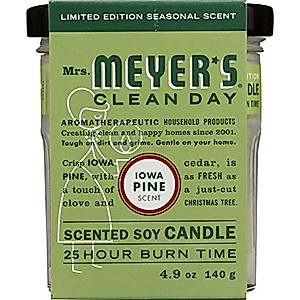 Mrs. Meyers Clean Day Candle - Iowa Pine, 4.90-Ounce (Pack of 2)