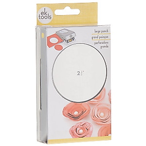 EK Tools Circle Paper Punch, 2.5-Inch, New Package , White