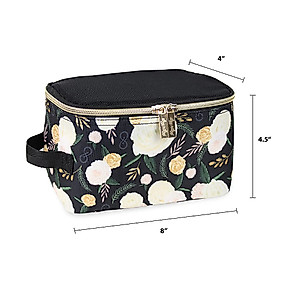 Chelsea + Cole for Itzy Ritzy Packing Cubes – Set of 3 Floral Packing Cubes or Travel Organizers; Each Cube Features a Mesh Top, Double Zippers and a Fabric Handle; Floral