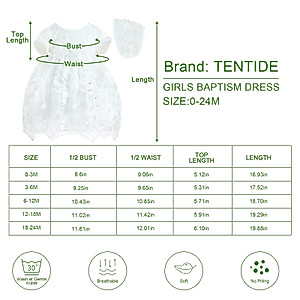 Baby Girls Lace Dress Christening Baptism Gowns Outfit with Bonnet for Party Wedding