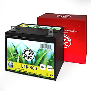 AJC Battery Compatible with Poulan PB Series U1R Lawn Mower and Tractor Battery