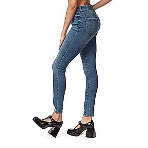 Circus NY Women's High Rise Skinny Jean, Starstruck-Frayed Hem