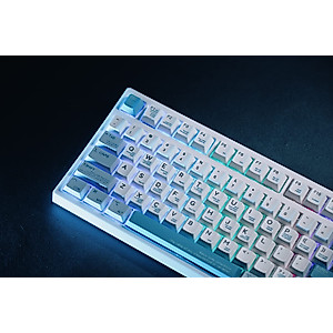 GK GAMAKAY TK75 75% Mechanical Keyboard with Knob Control, Hot Swap RGB Bluetooth 5.0/2.4GHz Wireless/USB-C Wired PBT Cherry Profile Keycaps Gaming Keyboard for Windows Mac (Gateron Red Switch)