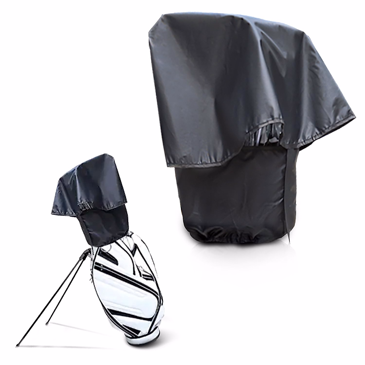 CartClan Golf Bag Rain Hood Waterproof Golf Bag Rain Cover for Golf Club Bags Fit Almost All Golfbags or Carry Cart