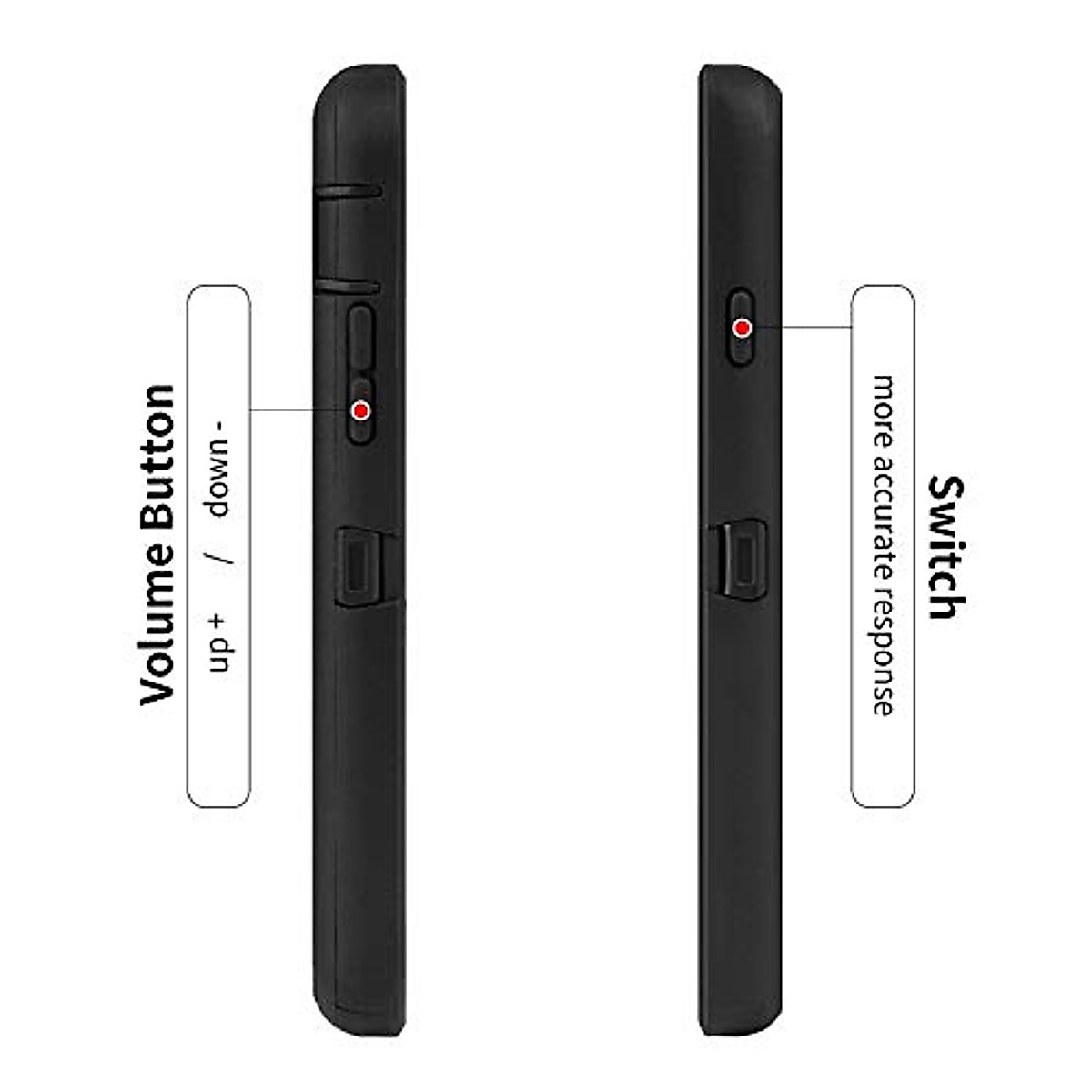 CAFEWICH iPhone 6/6S Case Heavy Duty Shockproof High Impact Tough Rugged Hybrid Rubber Triple Defender Protective Anti-Shock Silicone Mobile Phone Cover for iPhone 6/6S 4.7"(Black)