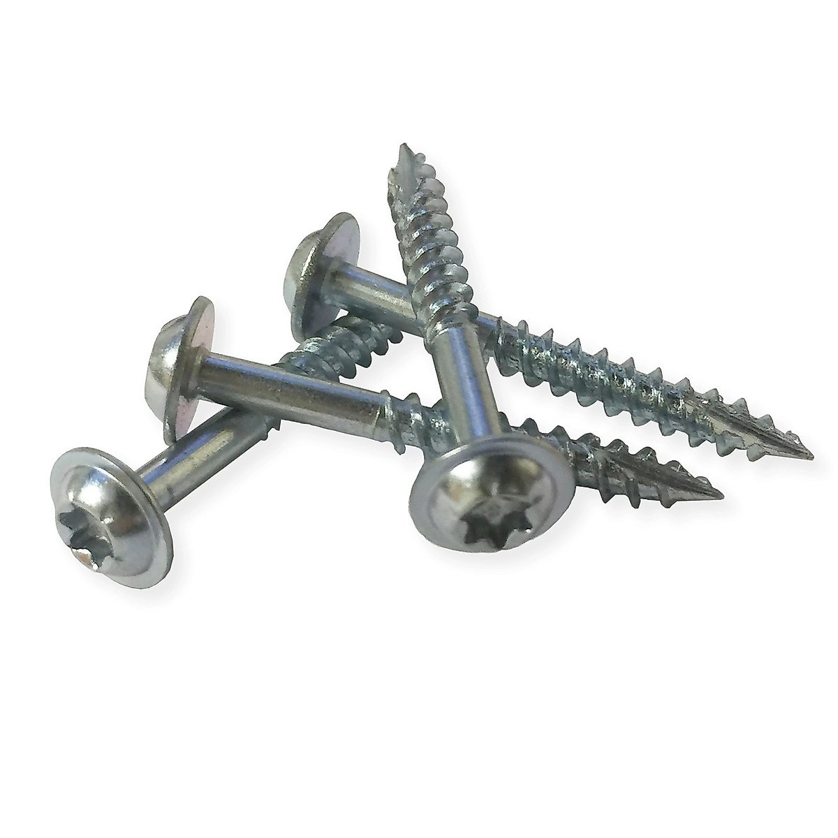 Milescraft 5203 Wood Pocket Hole Screws - #7 x 1-1/4" Washer Head with Fine Thread (100pc.), Torx Drive Self-Tapping, for Indoor Use