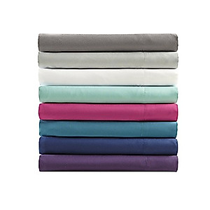 Comfort Spaces CS20-0118 Microfiber Set 14" Deep Pocket, Wrinkle Resistant All Around Elastic-Year-Round Cozy Bedding Sheet,6 pcs, Matching Pillow Cases, Queen, Aqua
