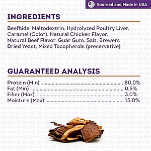 Treatly USA Beefhide Chips Dog Chew Treats - Chicken & Beef Flavor, 12oz/1 Pack