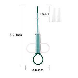 Anzero Pets Feed Solid Pills Gun Pet Pill Dispenser Dog Pill Dispenser Cat Pill Shooter Tablet Soft Tip Syringe Pet Medical Feeding Dispenser for Small Pet