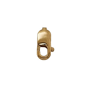 13.6MM 14K Solid Yellow Gold Oval Lobster Clasp Made in Italy by CRAFT WIRE