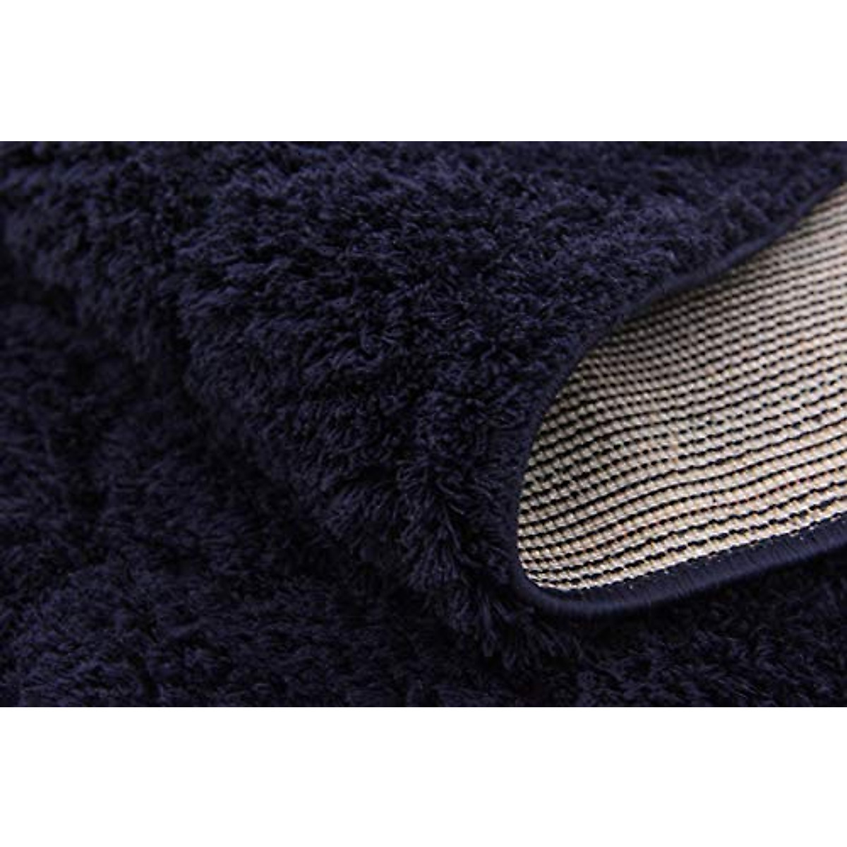 Unique Loom Trellis Shag Collection Plush Geometric Modern Moroccan Lattice Navy Blue Runner Rug (2' 7 x 10' 0)