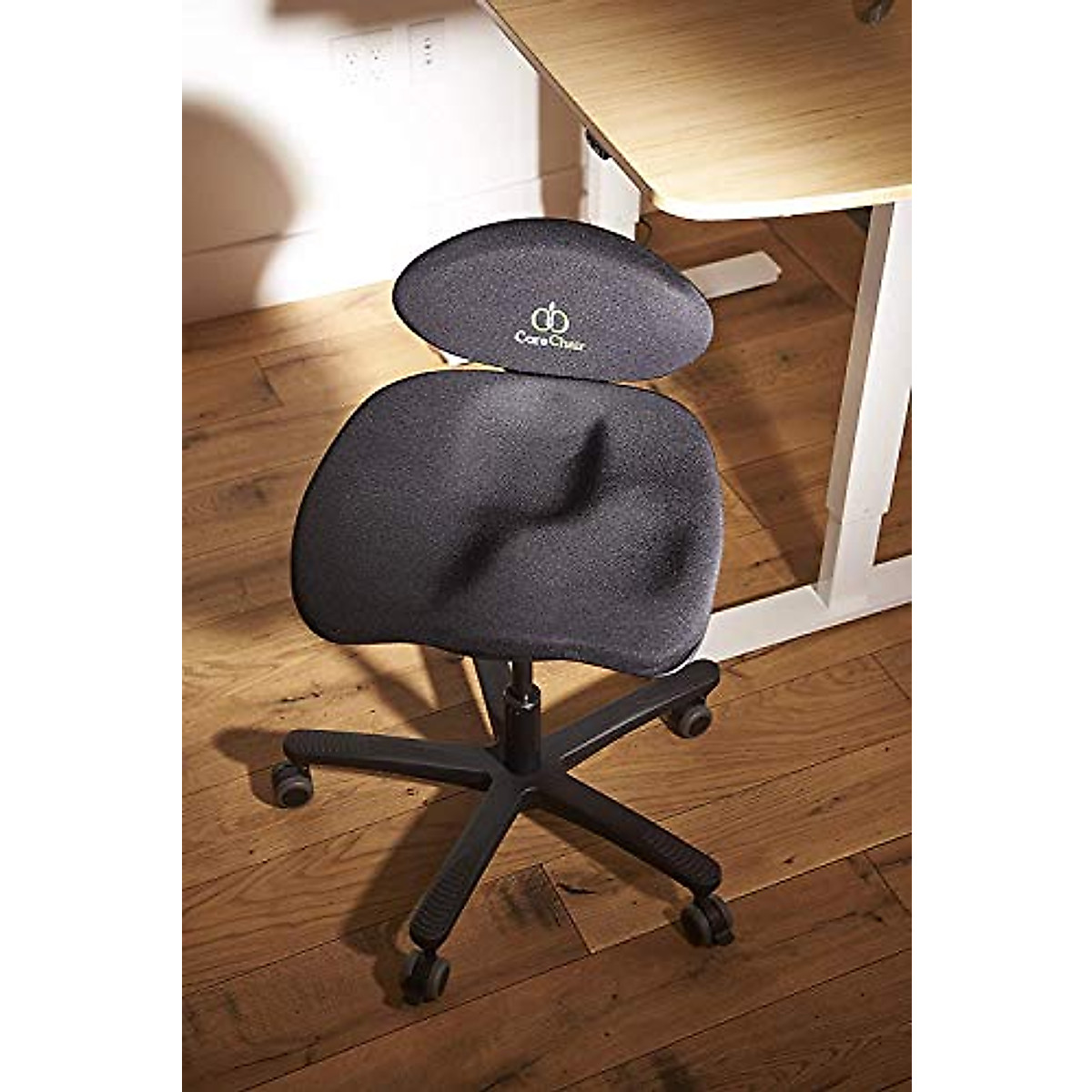 CoreChair Tango Ergonomic Active-Sitting Office Chair | Patented Design to Promote Movement to Build Core Strength and Posture (Black)