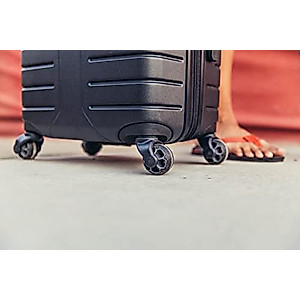 Gregory Quadro Hardcase 22 Adventure Travel Luggage, Total Black