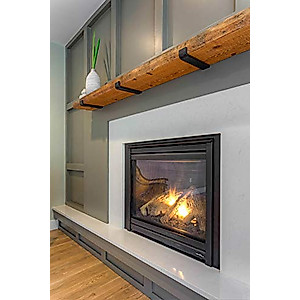 Wilson Rustic Barn Beam Mantel - Reclaimed Farmhouse Wood Shelf (72 inch Long)