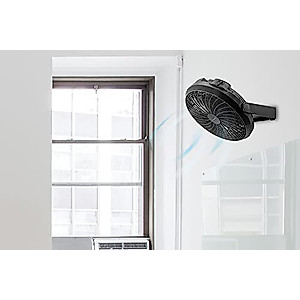 Air Monster 20 Inch Air Circulator Fan, Floor Fans, High Velocity Fan, Large Fan Turbo Fan, Fans for Home, Bedroom, Wall Mount Fan, 3 Speed Settings, Adjustable 180° Tilt, Black