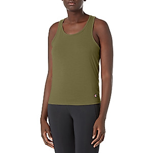 Champion Women's Sport Tie Back Tank, Cargo Olive, X- Large