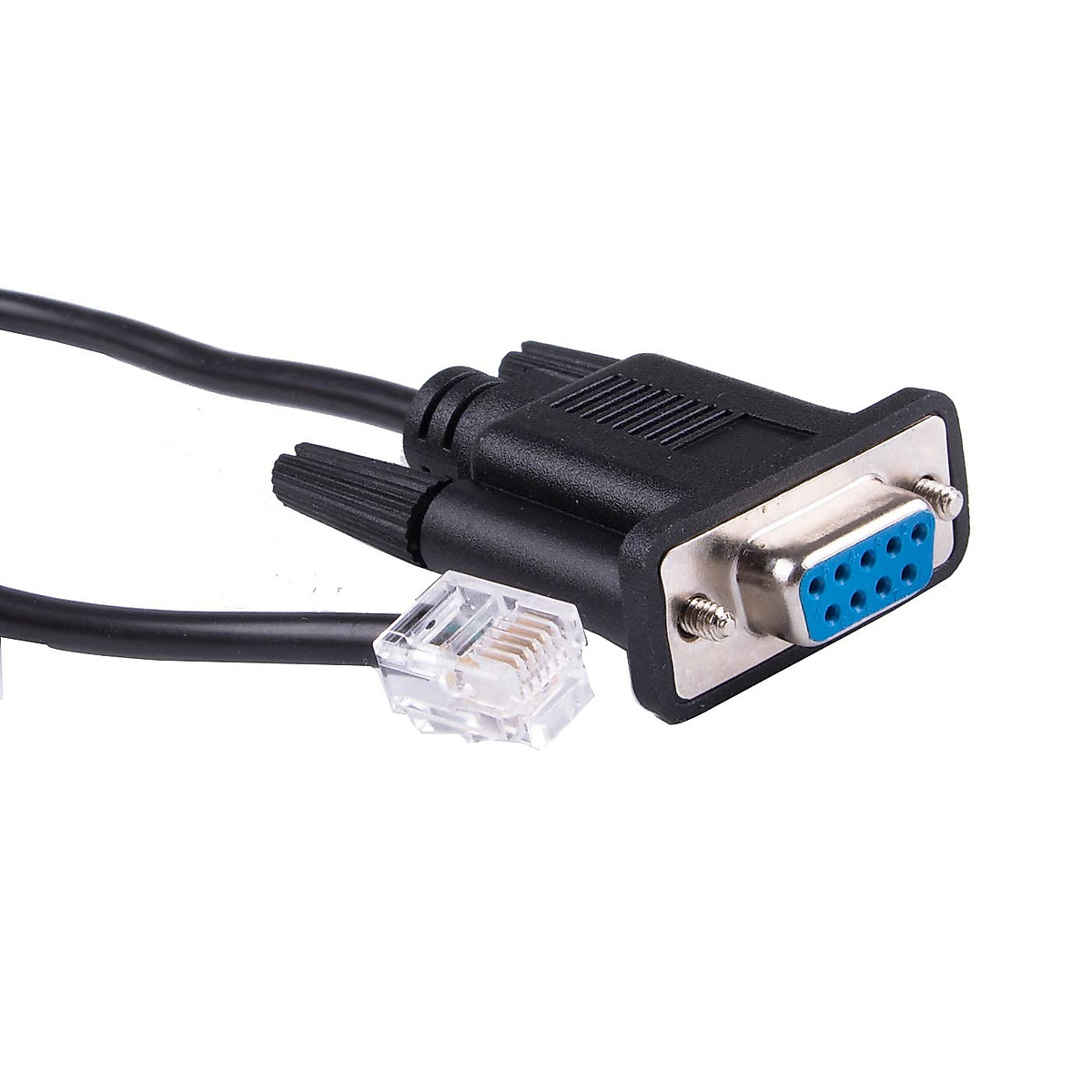 Suamdoen DB9 to RJ11 RJ12 6P6C LAN Network Serial Console Cable for Sevo Drive Leadshine Stepper Communication