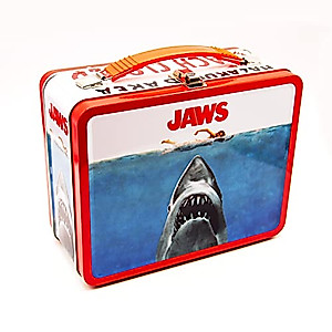 AQUARIUS Jaws Gen 2 Fun Box - Sturdy Tin Storage Box with Plastic Handle & Embossed Front Cover - Officially Licensed XXXXX Merchandise & Collectible Gift for Kids, Teens & Adults