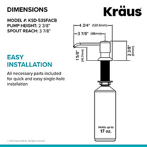 Kraus Kitchen Soap Dispenser Boden™ in Stainless Steel
