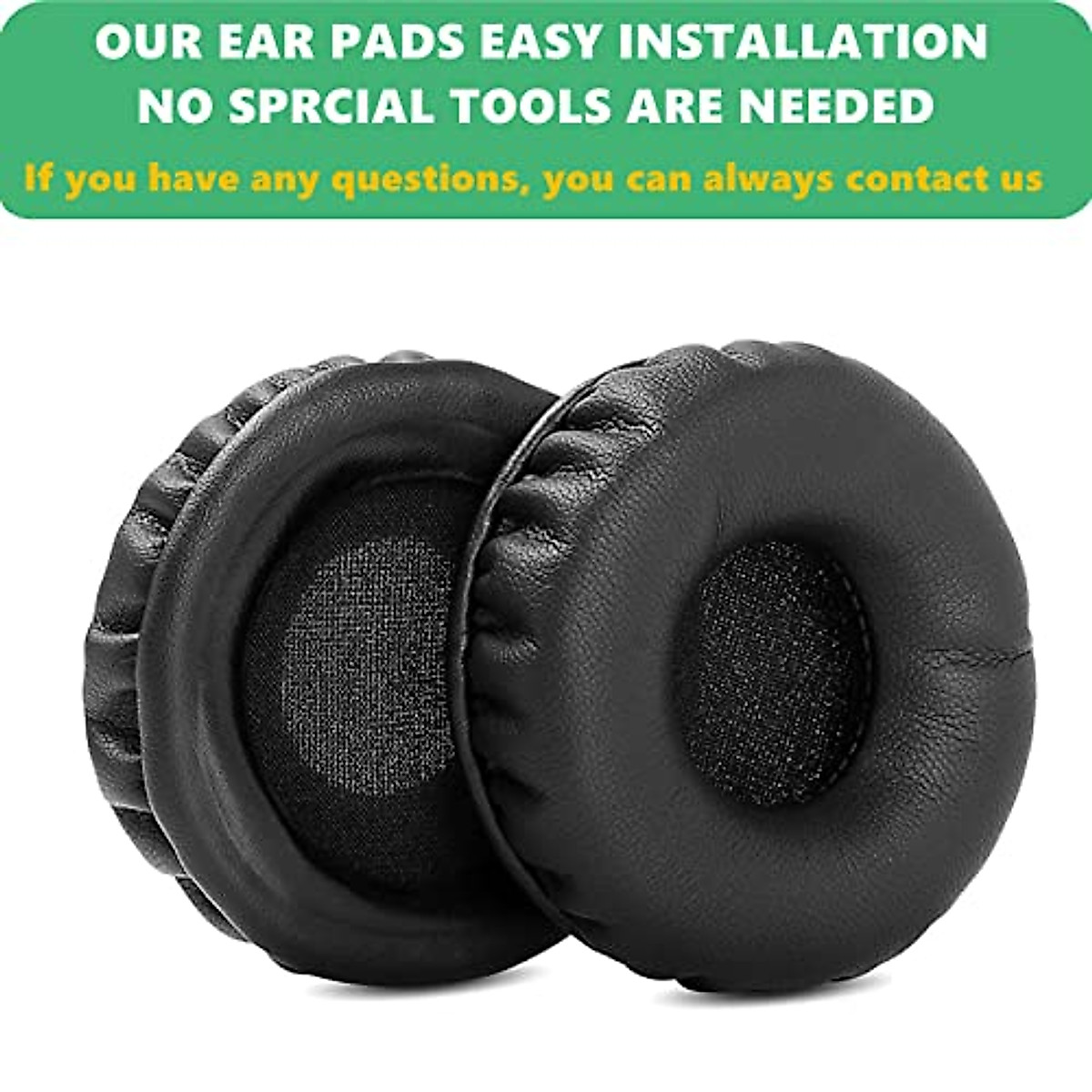 TaiZiChangQin Ear Pads Ear Cushions Mic Foam Kit Earpads Replacement Compatible with Jabra HSC011 UC Voice 550 MS Duo Wired USB Headphone