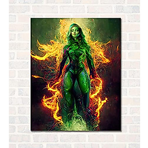 OzWood Crafts- She Hulk and Hulk Wall Decor Poster Prints, Set of 6 FRAMELESS (8''x10''), She Hulk and Hulk room decor for boy,She Hulk and Hulk Posters for Boys Room, She Hulk and Hulk Wall Art,