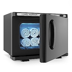 Hot Towel Warmer, Spa Towel Cabinet 8L Professional Mini Towel Heater, Towel Warmer for Facials SPA Barbershop Esthetician (Black)