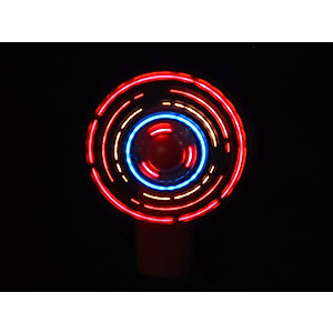 Flashing Panda LED Mini Light-Up Handheld Personal Fan w/Changing Patterns, Assorted Colors