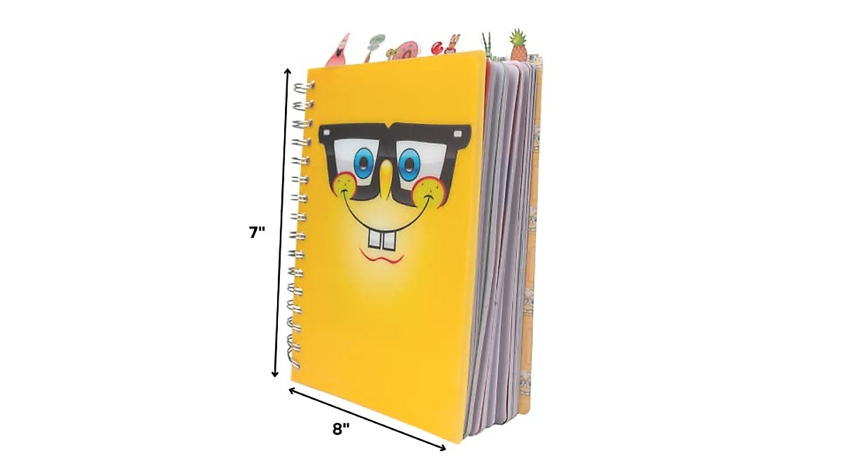 Spongebob Squarepants Tab Journal - 144 Lined Pages