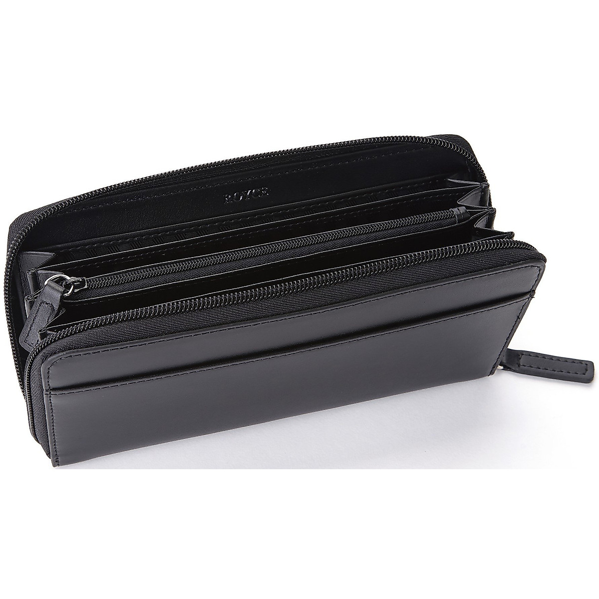 ROYCE RFID Blocking Continental Clutch Wallet Handcrafted in Genuine Leather - Black